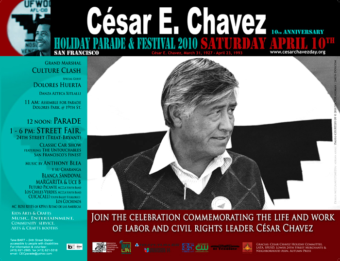 Cesar E. Chavez Holiday Parade & Festival - San Francisco, CA at 19th ...